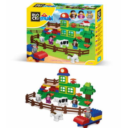 Kocke blocki mubi na farmi 71pcs