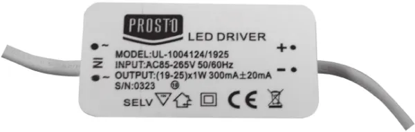 PROSTO LNP-D24W/UL Rezervni ispravljač za LED panele, 19-25W, 300mA