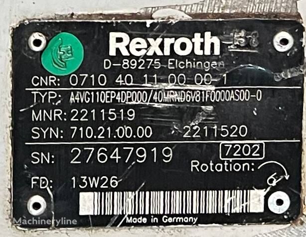 Rexroth A4VG110EP4DP000/40MRND6V81F0000AS00-0 (R902211519, 2211519) hidraulična pumpa