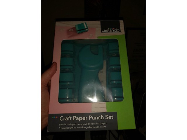 Craft paper punch set