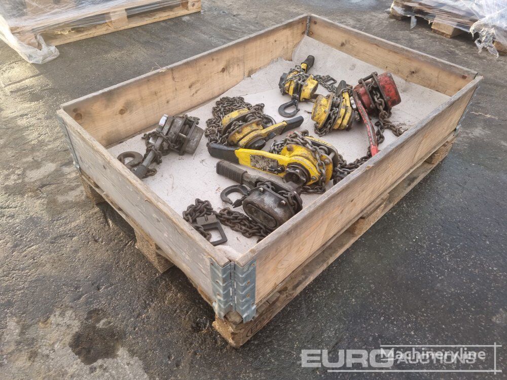 Prodaje se Pallet of Chain Ratshet Winches (7 of) kašiku za prednje utovarivač na aukciji