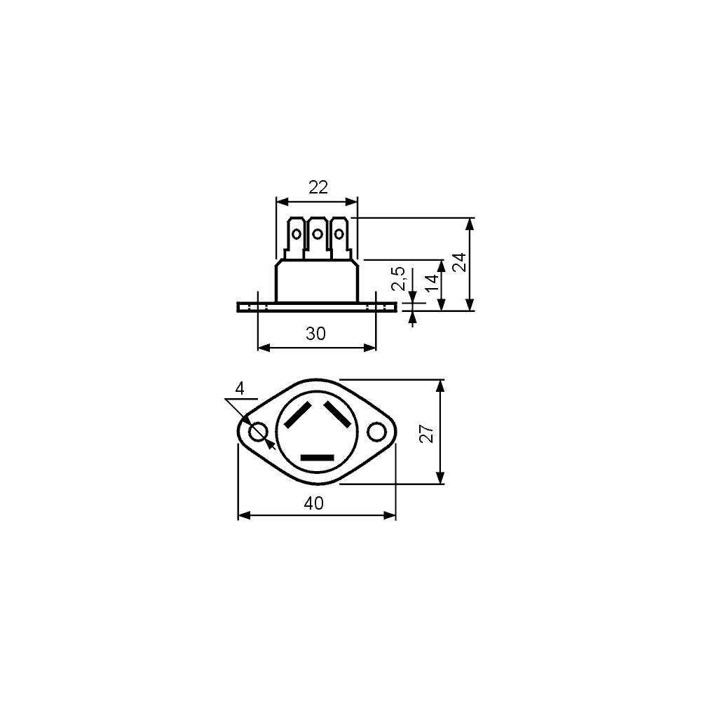 Triak 40A 700V 50mA RD91 ,ST