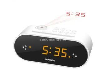 SENCOR FM radio alarm sa projektorom vremena SRC 3100 W beli