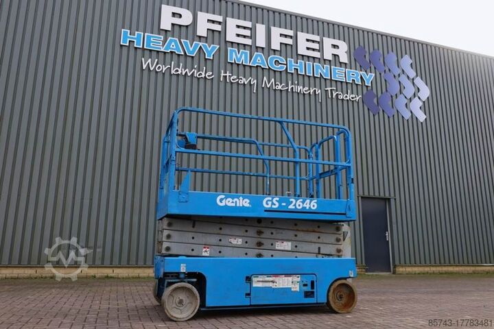 Podizanje makaza
Genie GS2646 Electric, Working Height 9.80m, Capacity 45