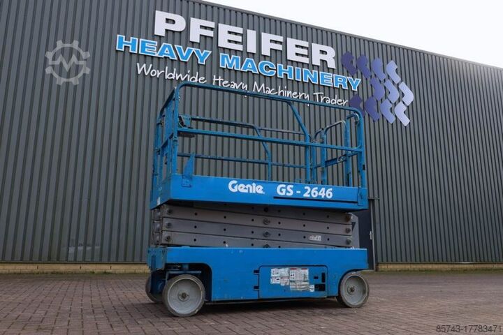 Podizanje makaza
Genie GS2646 Electric, Working Height 9.80m, Capacity 45