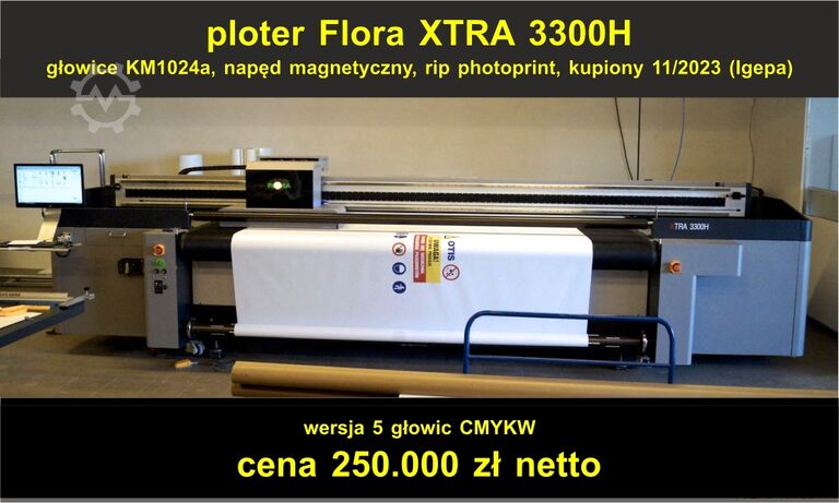 Mašina za digitalnu štampu
Flora XTRA 3300h