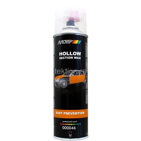 Motip Hollow Wax sprej 500ml. vosak za antikorozivnu zaštitu karoserije