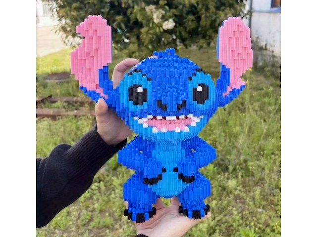 STITCH velika figura, kockice za sklapanje