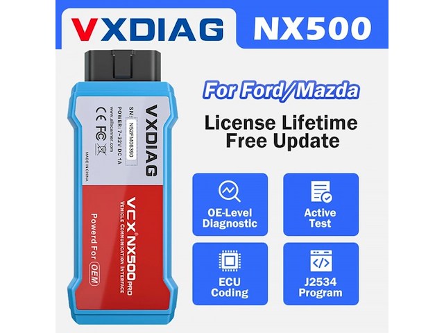 VXDIAG VCX Nano NX500 Pro WiFi za Ford Mazdu