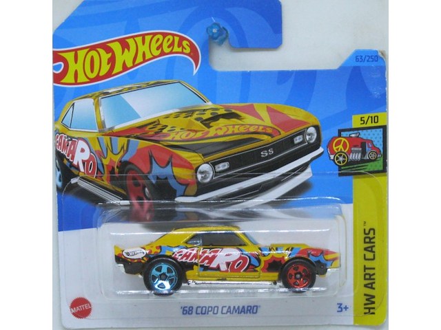 hot wheels chevrolet camaro `68 copo