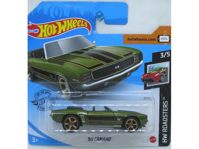 hot wheels chevrolet camaro `69 convertible