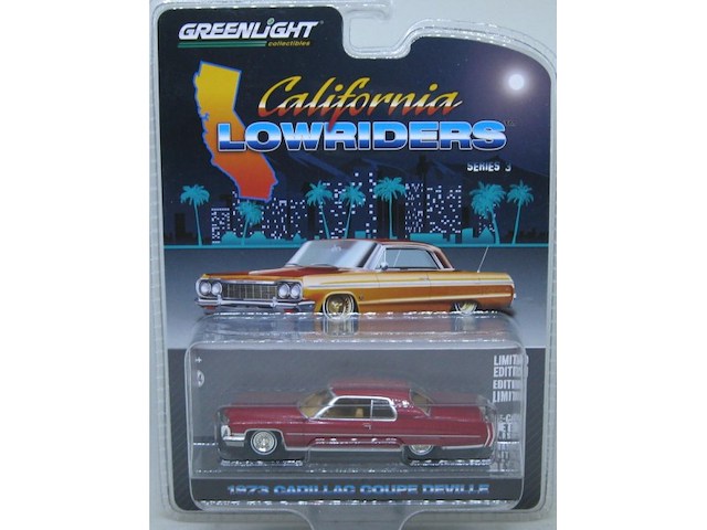 1:64 greenlight cadillac coupe deville `73