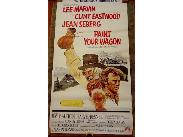 Paint Your Wagon - originalni veliki plakat 1969