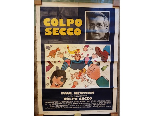 colpo secco (Slap Shot) - veliki fimski plakat 1977