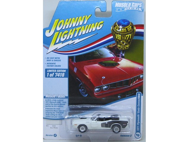 1:64 johnny lightning plymouth cuda `71 convertible