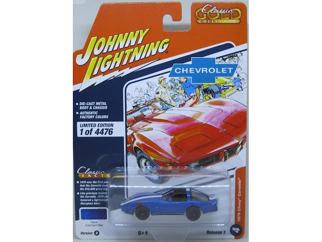 1:64 johnny lightning chevrolet corvette `79