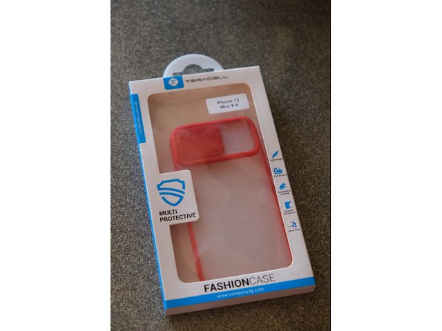 Maska za iPhone 12 mini 5.4 Teracell Red Transparent