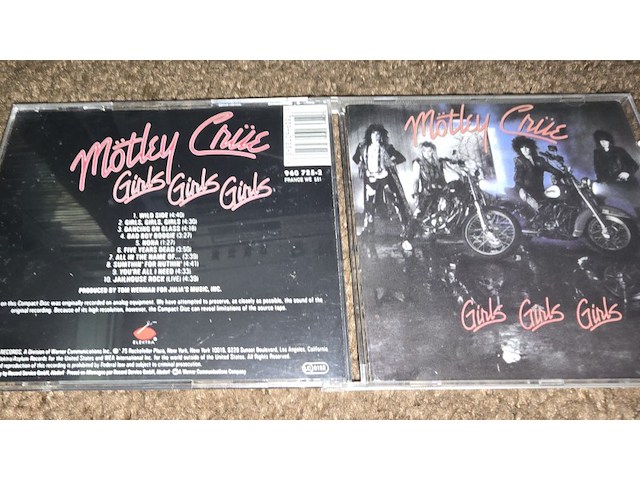 Mötley Crüe - Girls, girls, girls , ORIGINAL