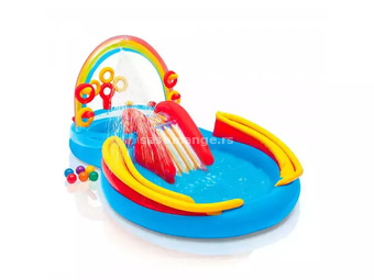 Bazen Intex dečiji Rainbow Ring Play Center 2.97x1.93x1.35m