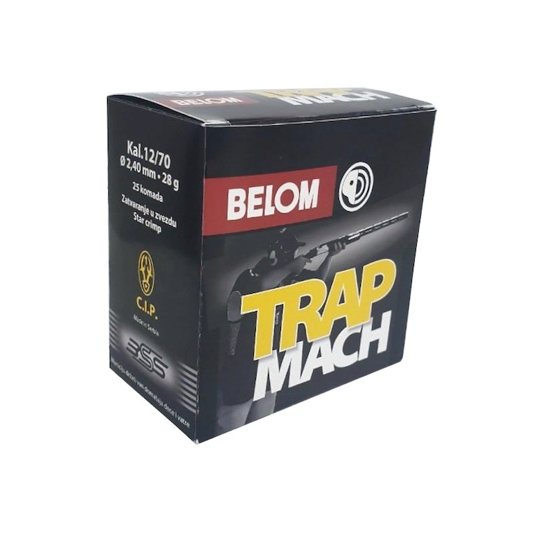 Lovački patron Belom Trap Mach 12/70 24g 2,4mm