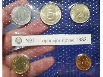 nbj opticajni novac 1982 - Sniženo !!!