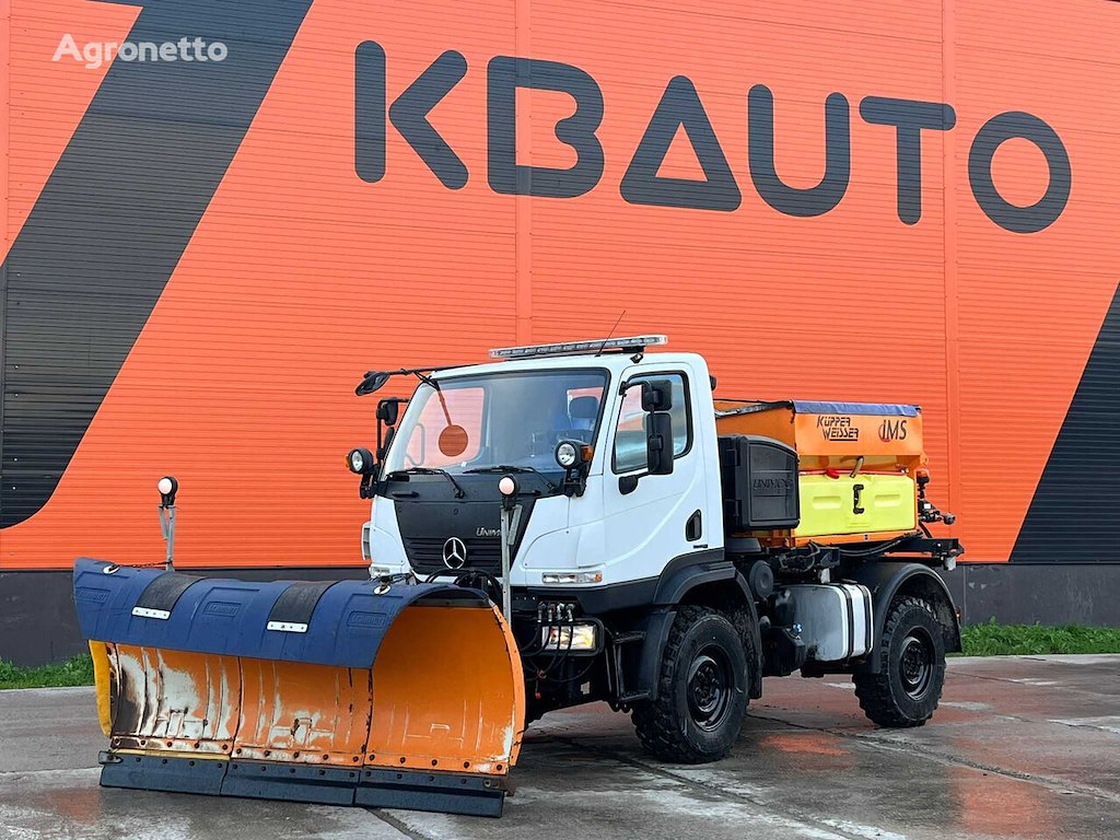 Unimog U 20 4x4 SNOW PLOW / SPREADER / TIPPER BOX motorna kopačica