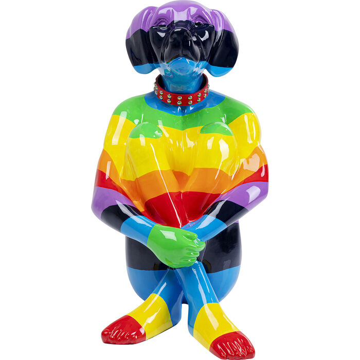 Deco Figurine Gangster Dog Rainbow 80