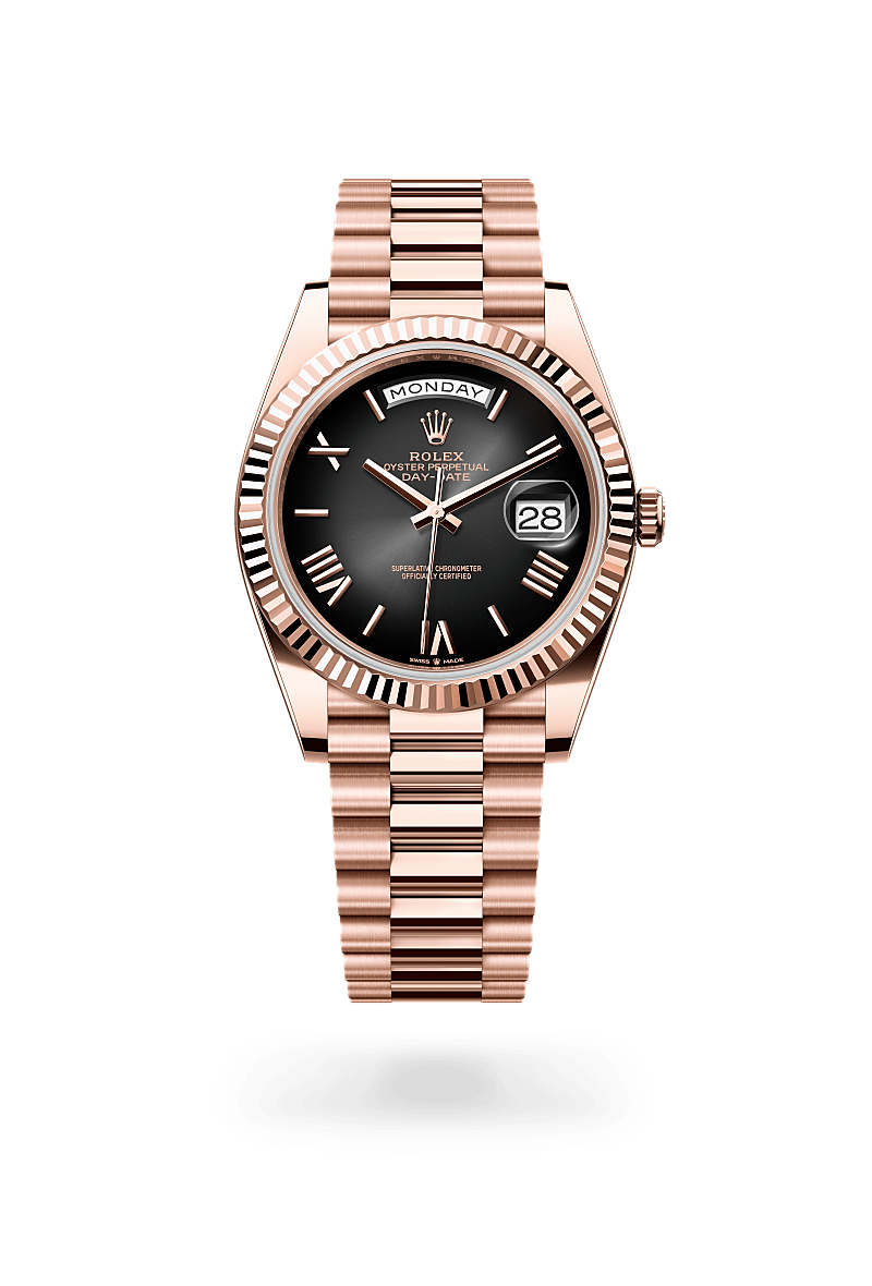 Rolex
Day-Date 40
Oyster, 40 mm, Everose gold
m228235-0055