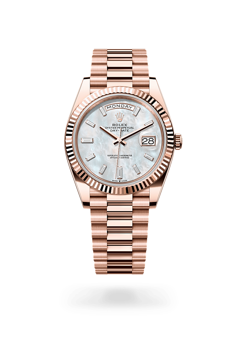 Rolex
Day-Date 40
Oyster, 40 mm, Everose gold
m228235-0056