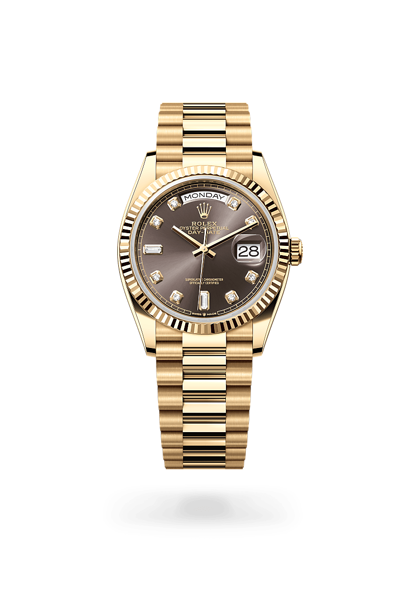 Rolex
Day-Date 36
Oyster, 36 mm, yellow gold
m128238-0022