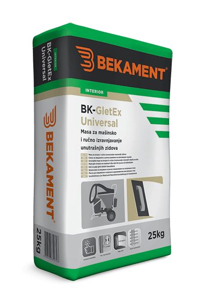 Bekament BK-GletEx Universal 25/1 Masa za mašinsko i ručno izravnavanje