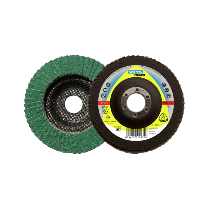 Klingspor SMT 996 lepezasti brusni disk multibond keramik 115x22,23mm, Zrno 40