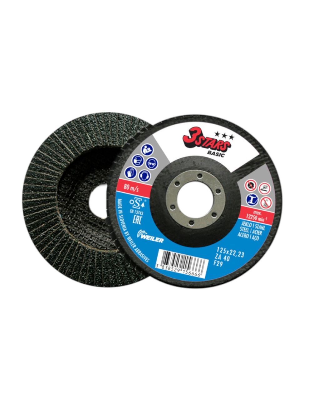 Swaty Lamelarni brusni disk 125X22/40