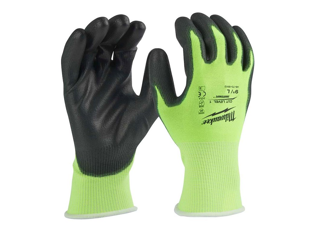 Milwaukee zaštitne rukavice CUT 1-9 Hi-Vis