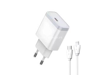 LDNIO Q122 27W PD kućni punjač sa USB C na lightning kablom