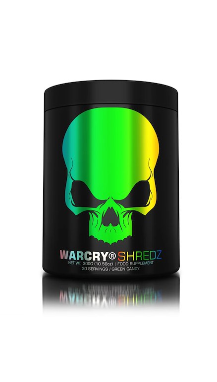 WARCRY SHREDZ 300G/30 DOZA GREEN CANDY