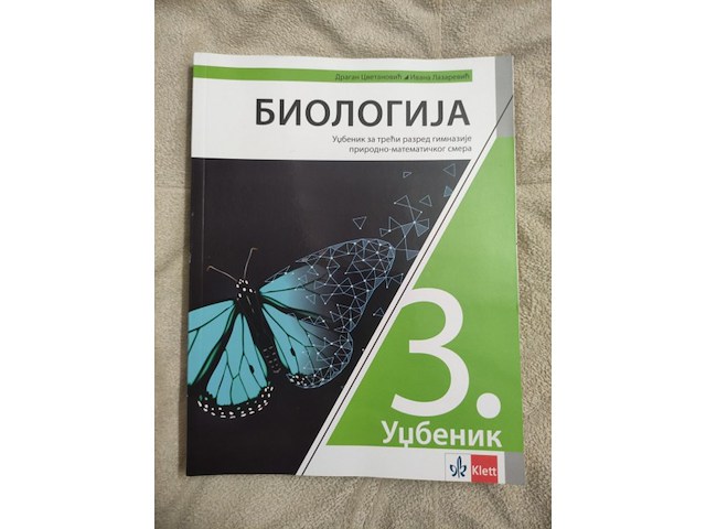 Biologija 3,Klett,udžbenik za 3.razred gimnazije prirod