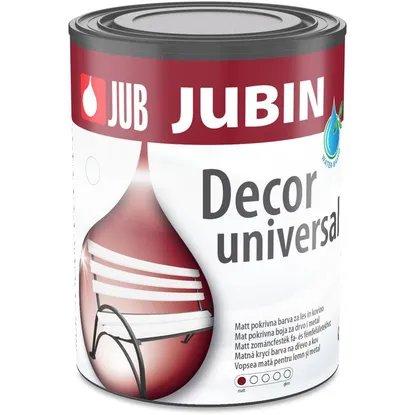 JUB Pokrivna boja Jubin Decor Universal Oker 3 Gl. 0,65 L (Jud)