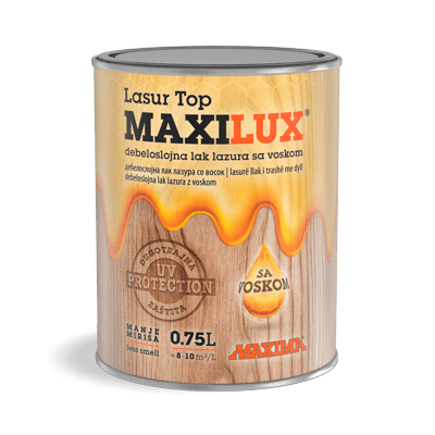 MAXILUX Lasur Top 0.75L, 02 - bor