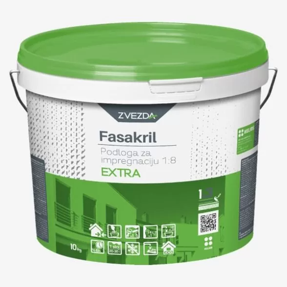 FASAKRIL Podloga za impregnaciju 1:8 EXTRA 10 kg