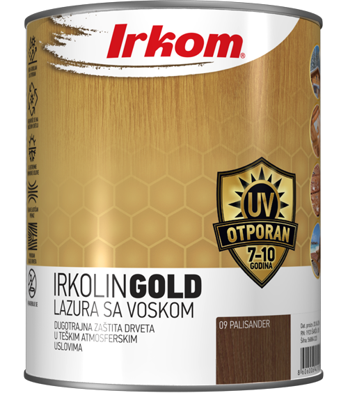 Lazura za drvo Irkolin Gold Orah 3l