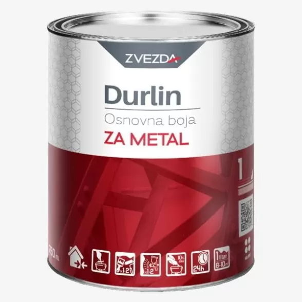 DURLIN Osnovna boja za metal-siva 5 l