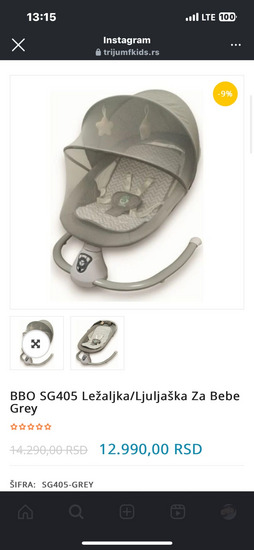 Električna ljulja za bebe