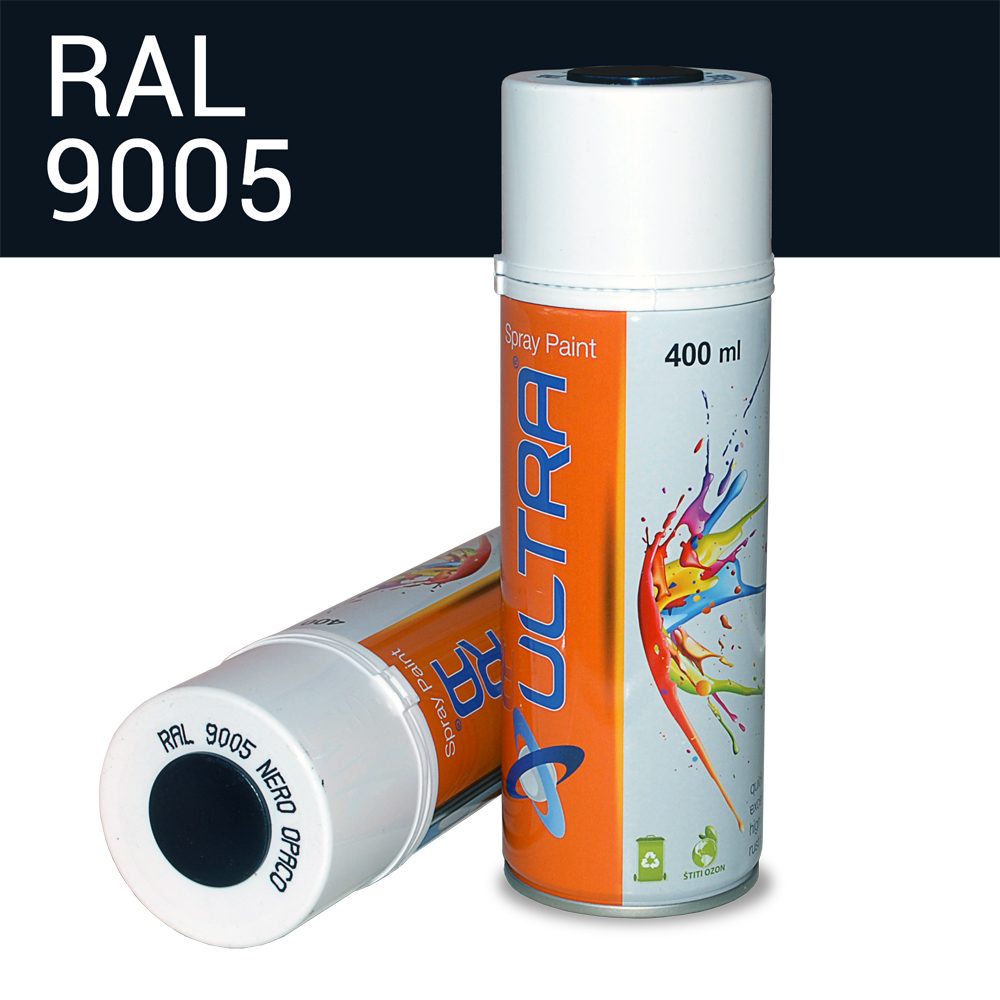 ULTRA Color Spray 400ml RAL-9005 Crni Mat