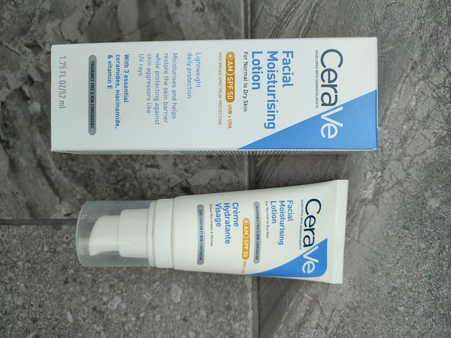 CeraVe Hidratantna nega za lice SPF50, 52 ml