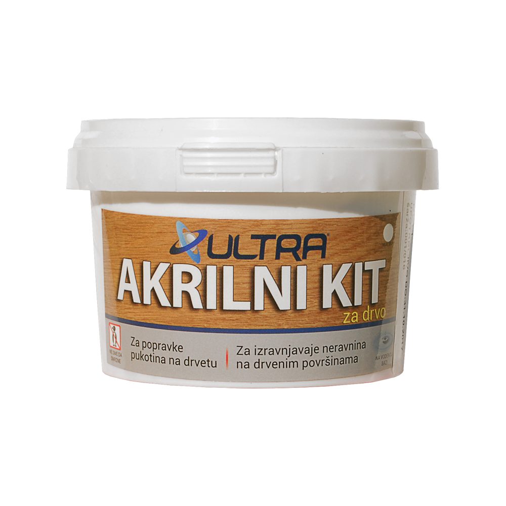 ULTRA Akril kit za drvo 0.8kg Beli