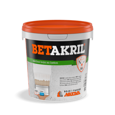 BETAKRIL akrilna boja za beton 0.65L, crna