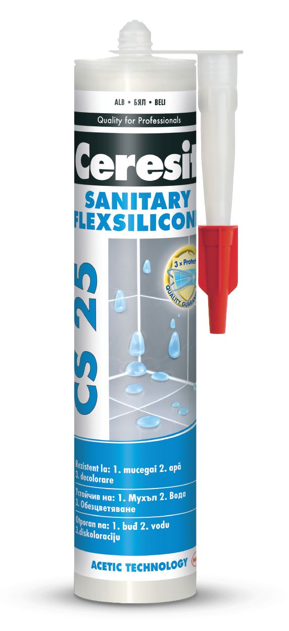 Sanitarni silikon Ceresit CS25TP BAHAMA 280ml