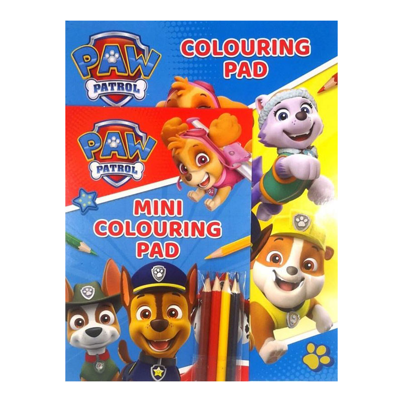 PAW PATROL MALA I VELIKA BOJANKA SA BOJICAMA