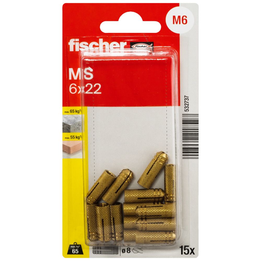 Fischer Fiksiranje od mesinga MS 6x22